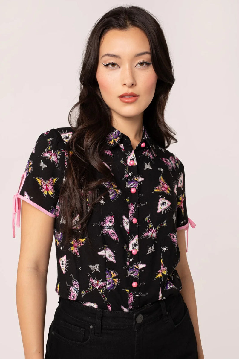 Hell Bunny Kocho Butterfly Blouse – Captain Jellyfish