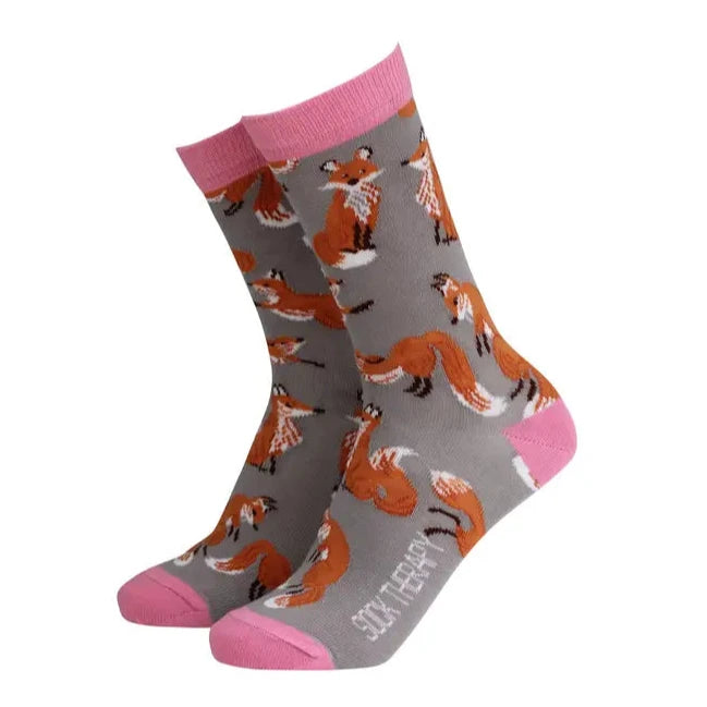 Fox Design Women's Socks – Bamboo Socks By Sock Therapy – Captain Jellyfish