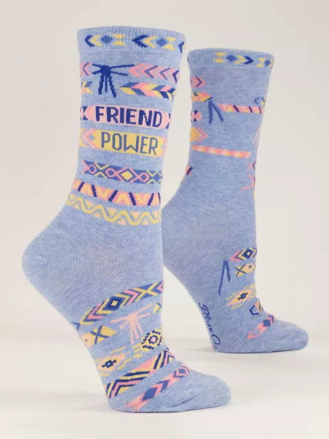 Blue Q | Friend Power Crew Socks | Captain Jellyfish UK