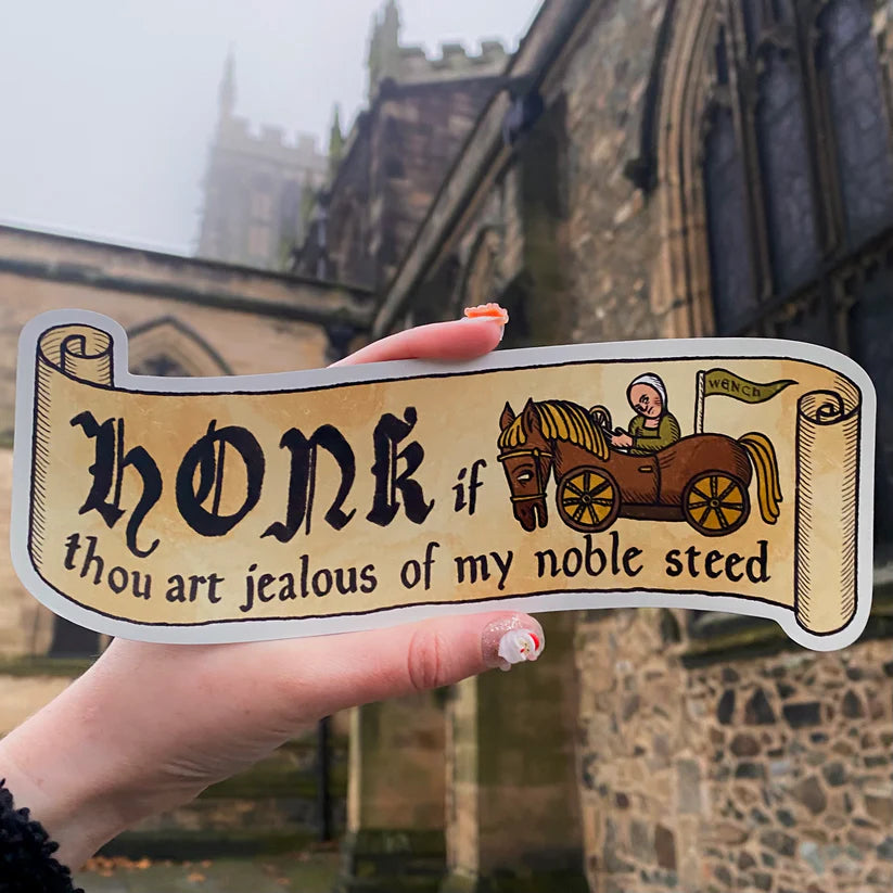 Noble Steed Medieval Magnetic Bumper Sticker – Captain Jellyfish
