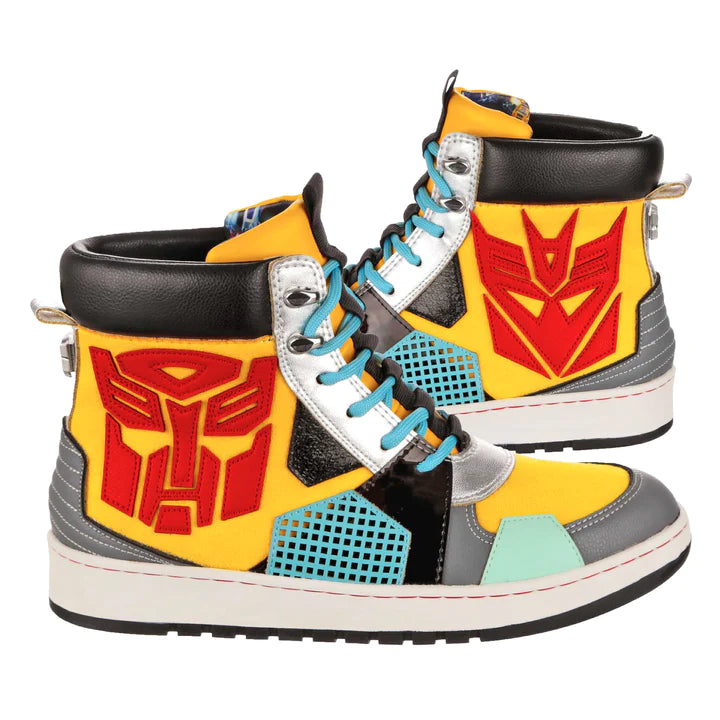 Irregular Choice Transformers - Sting Like A Bee Hi Top Trainers ...