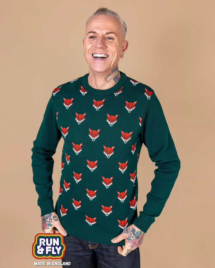 Forest Green Fox Jumper – Captain Jellyfish